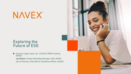 Exploring the Future of ESG | NAVEX